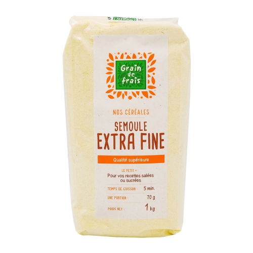 Grossiste Semoule extra fine paquet 1kg Grain de Frais Carton de 12 x 1 ...