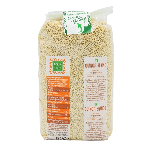 Grossiste Quinoa France paquet 500g Grain de Frais Carton de 15 x 500 ...