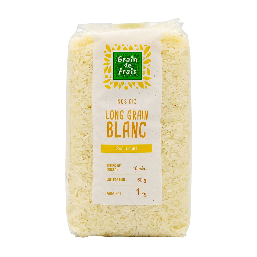 Grossiste Riz long grain blanc paquet 1kg Carton de 12 x 1kg - prix en gros
