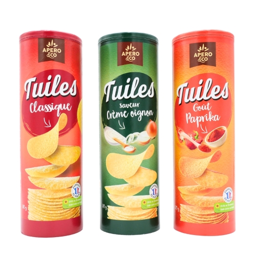 Grossiste Tuiles goût paprika paquet 170g CT 25 PQT - prix en gros