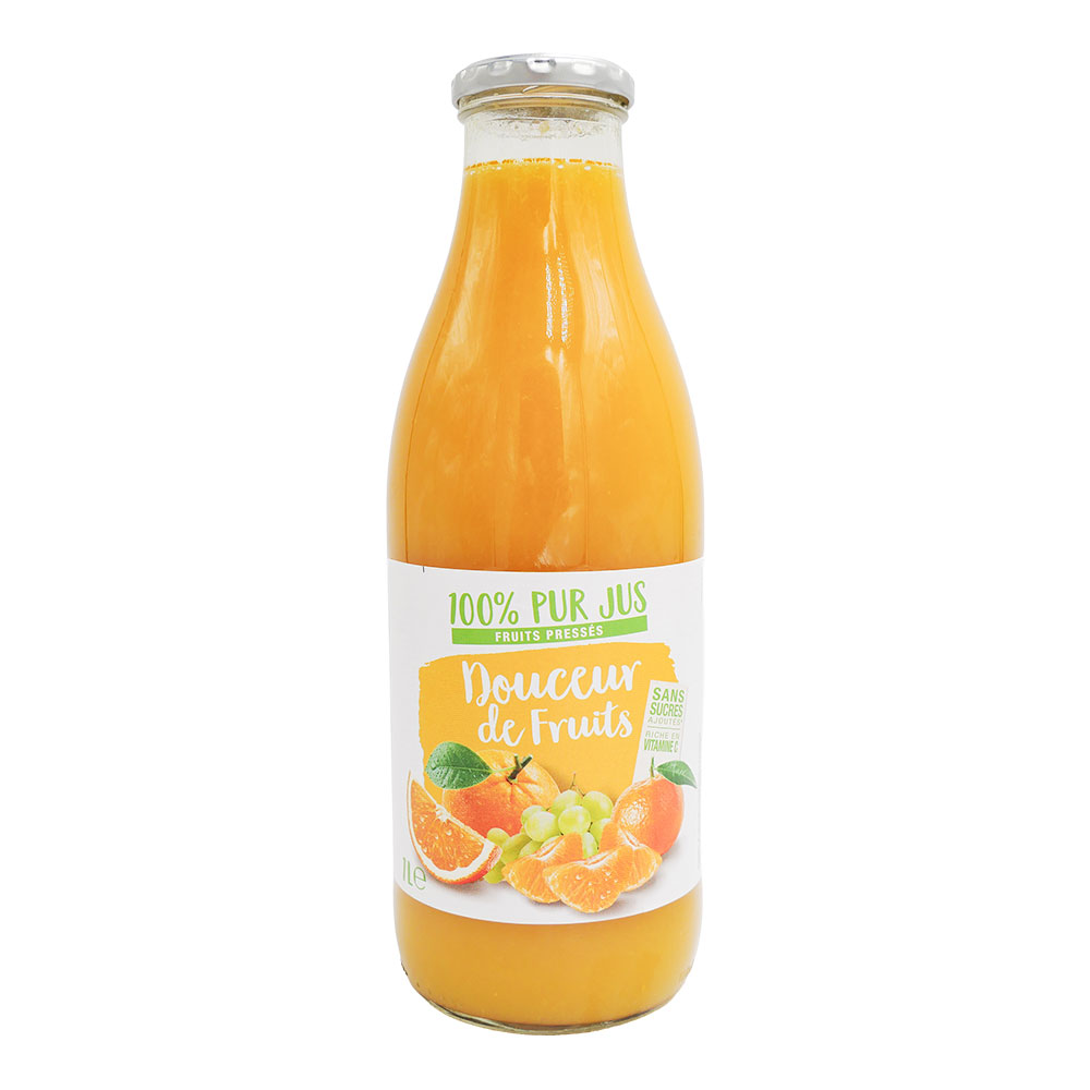 Grossiste Pur jus douceur de fruits bouteille 1L CT 6 - prix en gros