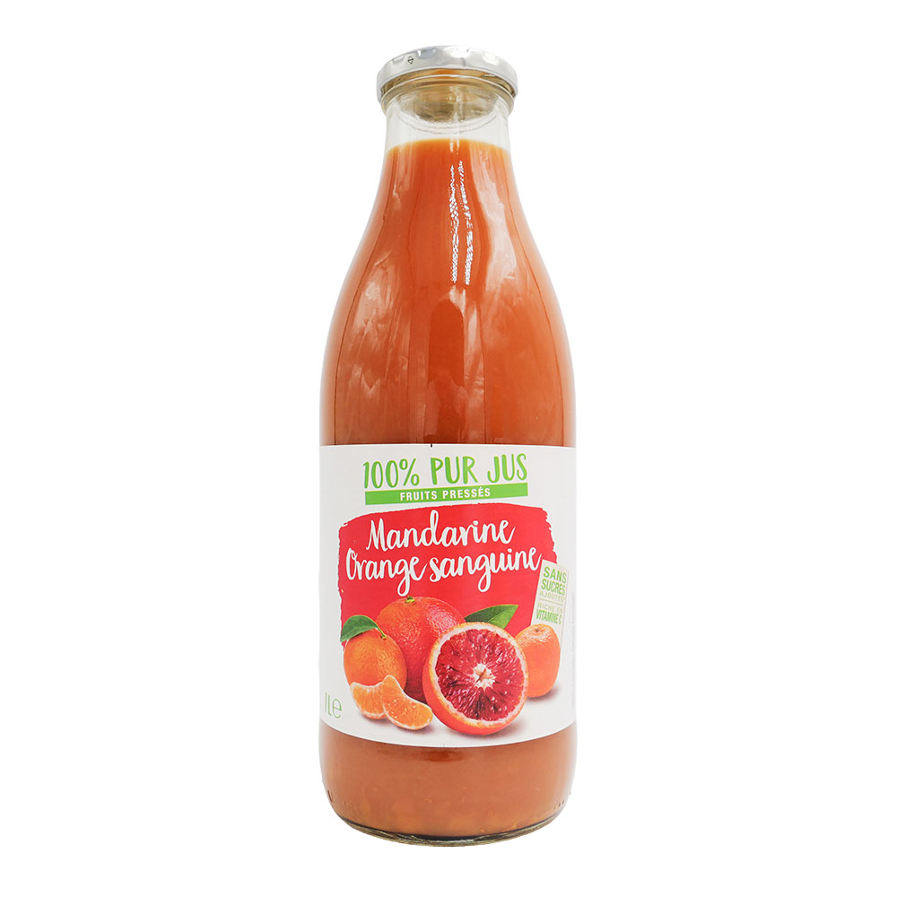 Grossiste Pur Jus Mandarine Orange Sanguine bouteille 1l CT 6 - prix en ...