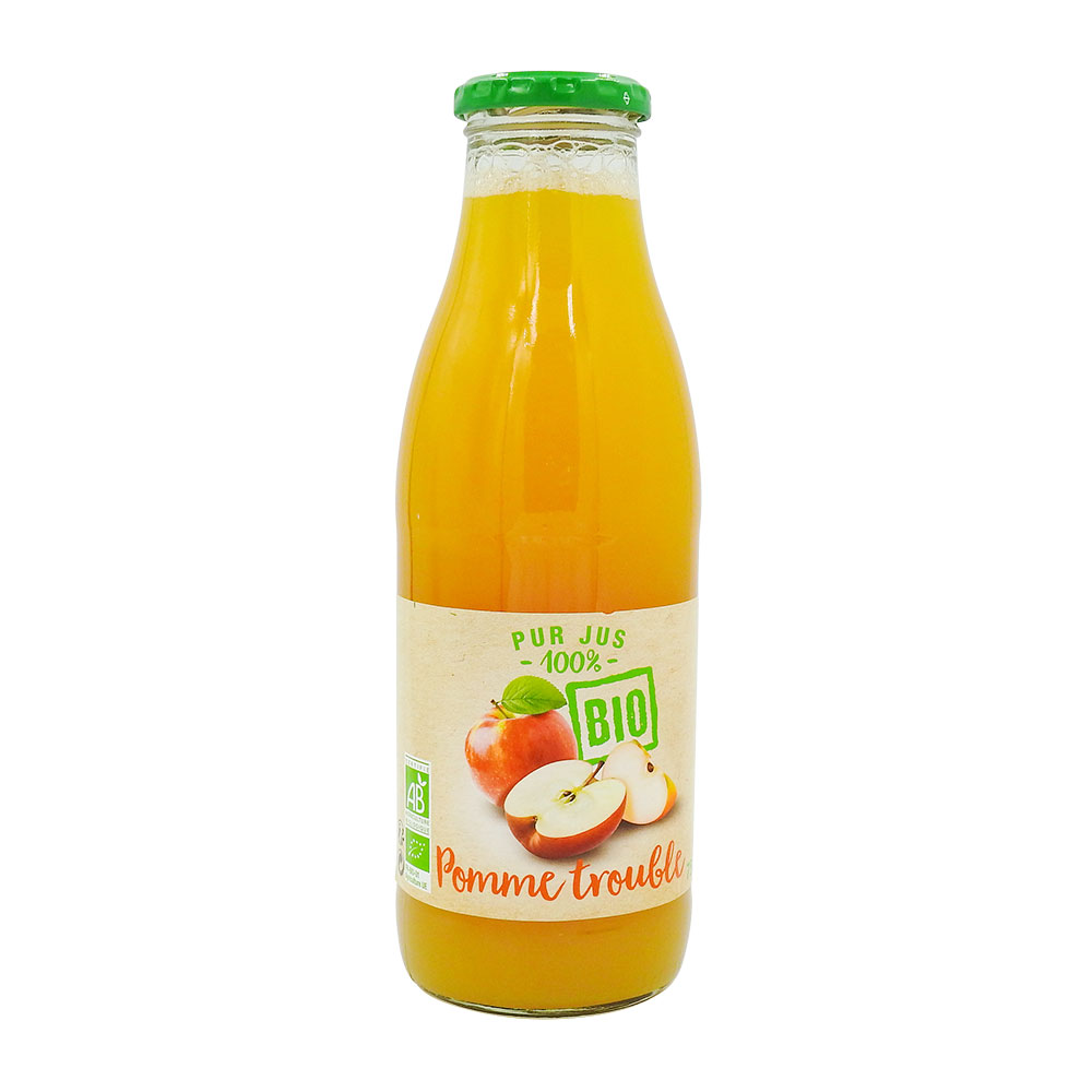 Grossiste Pur jus pomme BIO bouteille 75cl CT 6 - prix en gros